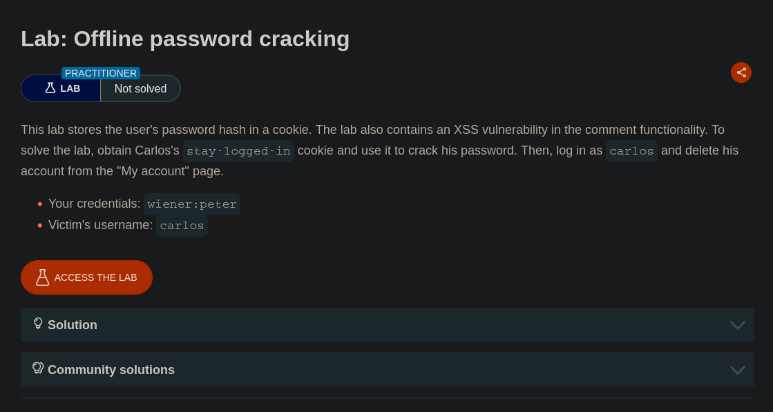 Lab - Offline password cracking